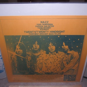 Nazz (todd Rundgren) Rare Vinyl LP - Twenty/twenty Hindsight - Their ...