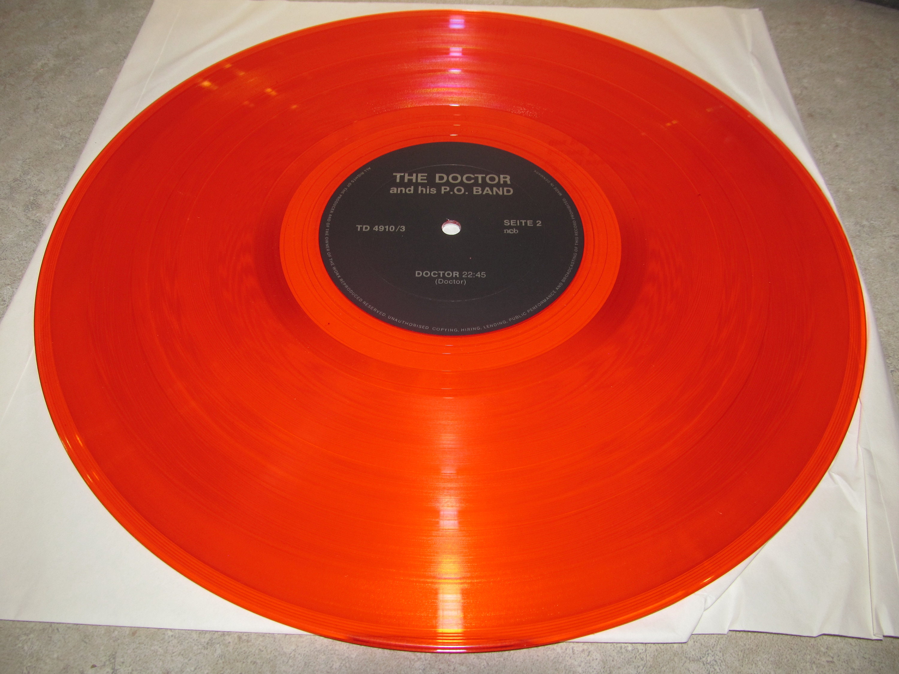 John Lennon Yoko Ono Very Rare Orange Vinyl Lp One and One and One is ...