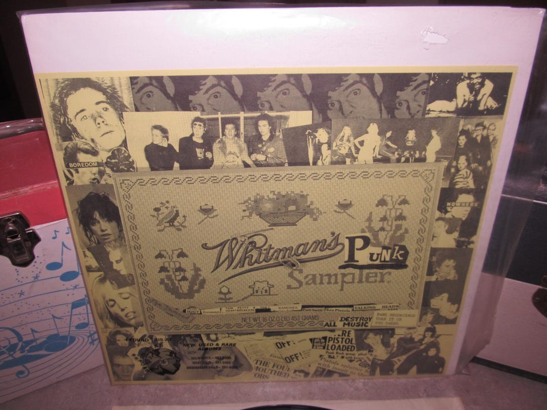 Whitman's Punk Sampler - Rare Vinyl Lp - Patti Smith Iggy Pop Tom Petty ...