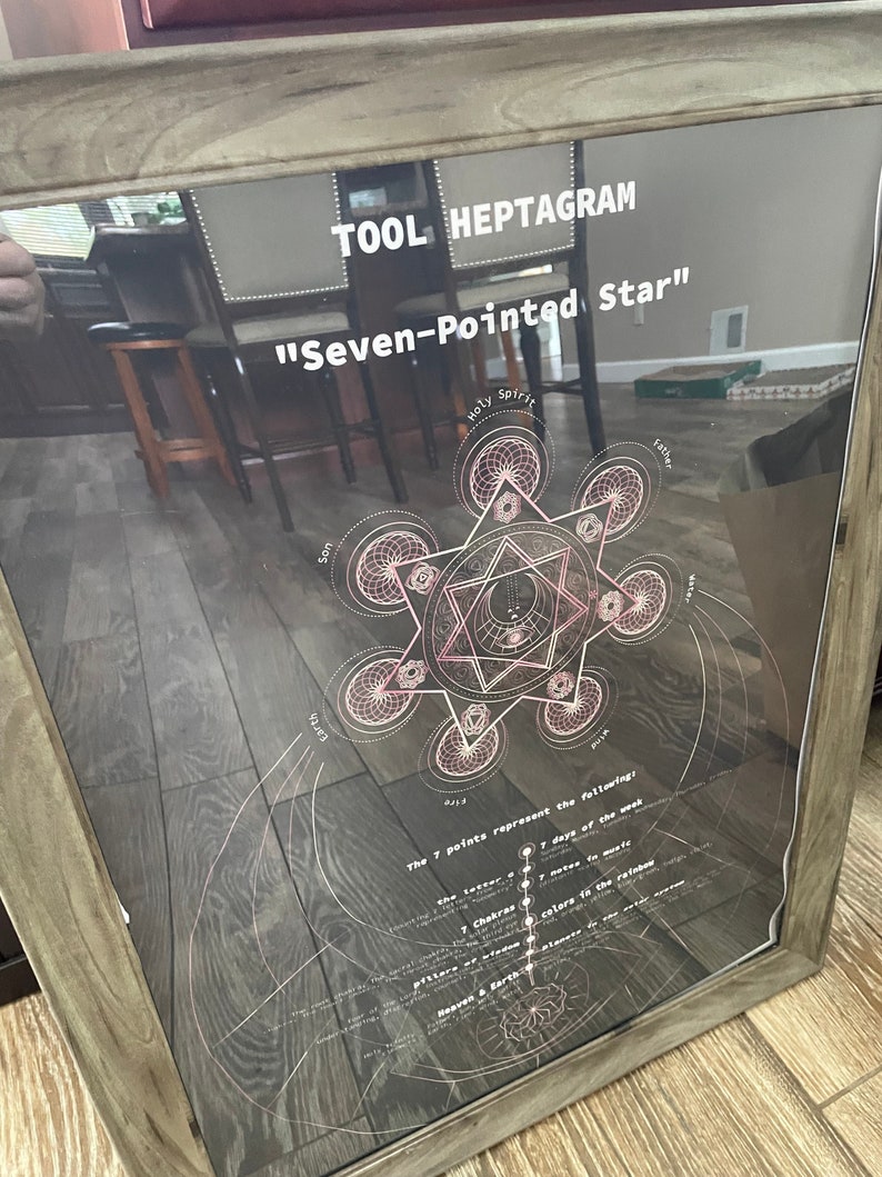 TOOL Heptagram Seven Pointed Star - Etsy