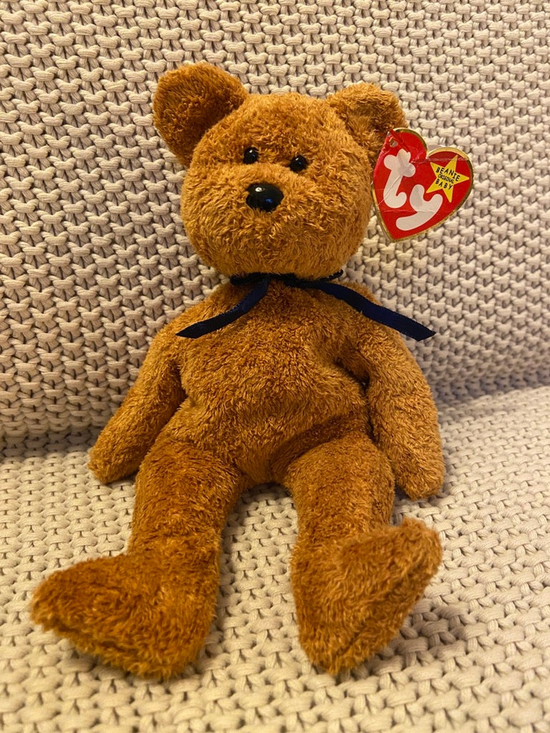 Fuzz the Bear TY Beanie Babies Birthdate 23 July 1998 - Etsy