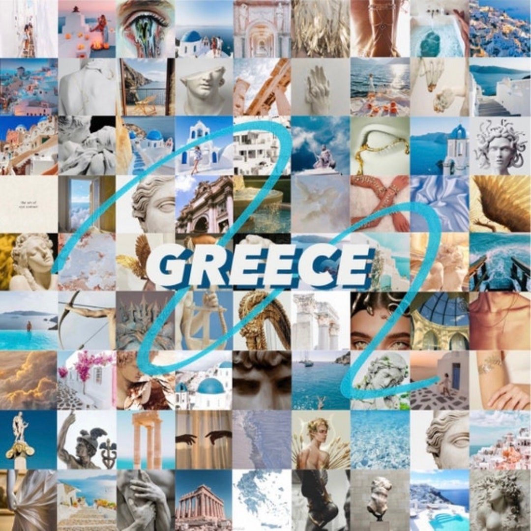 Greece Themed Wall Collage Kit 81 Pcs - Etsy Canada