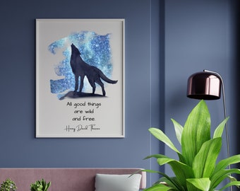 All Good Things Are Wild and Free Woodland Nursery Print - Etsy