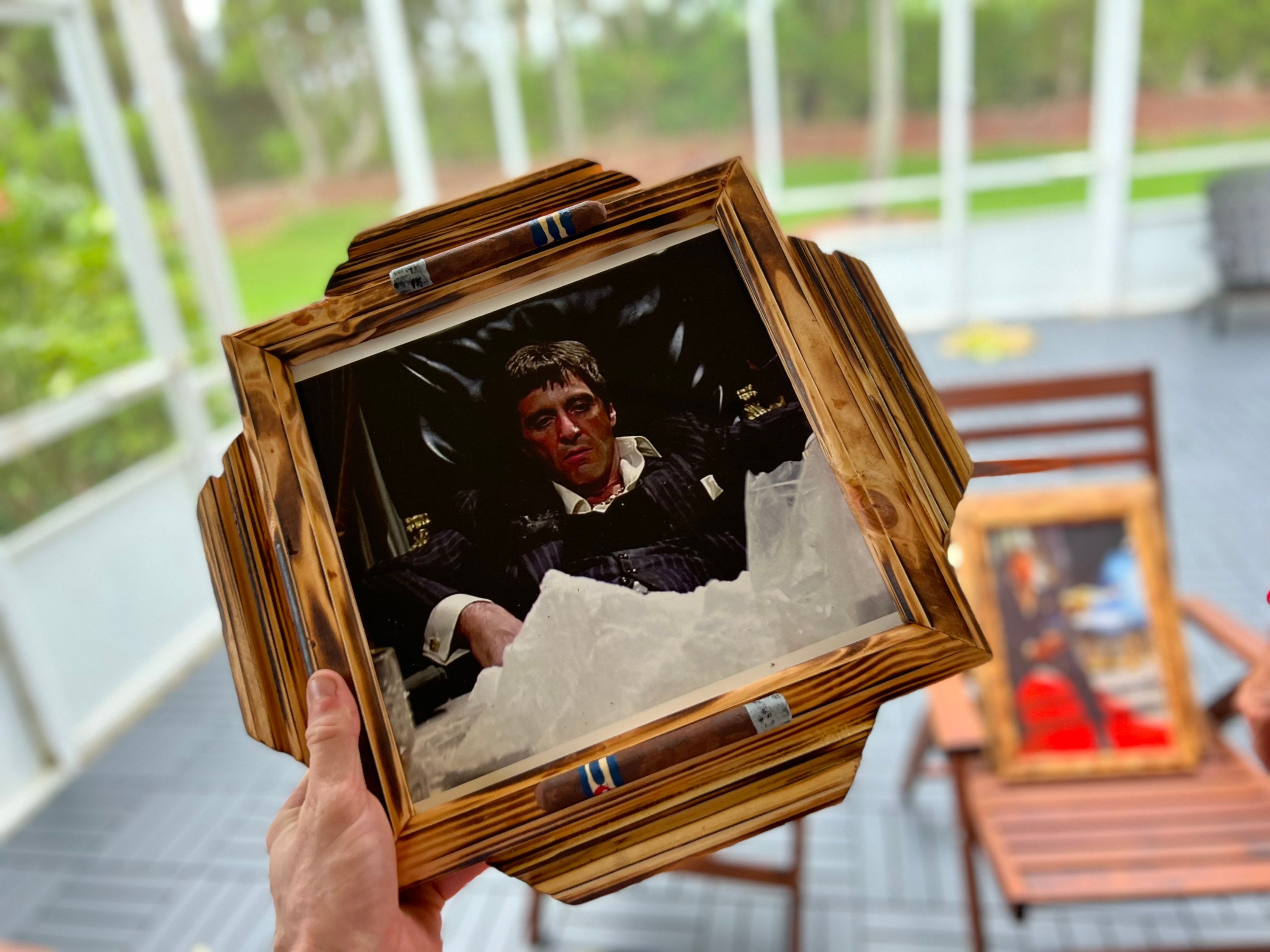 Scarface 3 Mini Domino Table with Dominoes - Etsy