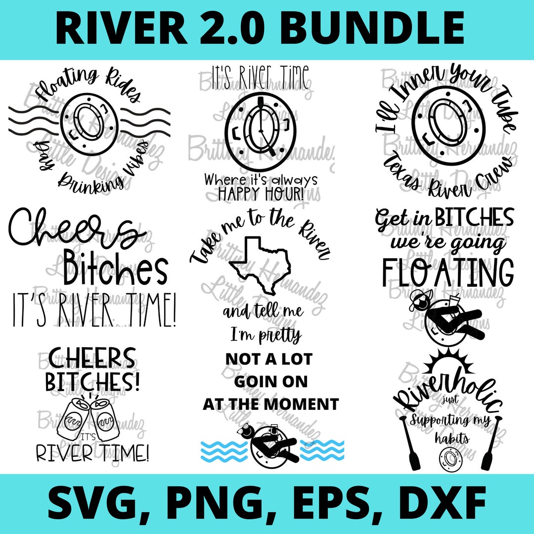 Camiseta del río, SVG, Río SVG, Tanque del río, Río svg, verano svg ...