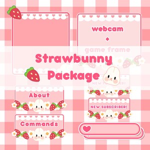 Strawberry Milk Full Twitch Package animated - Etsy