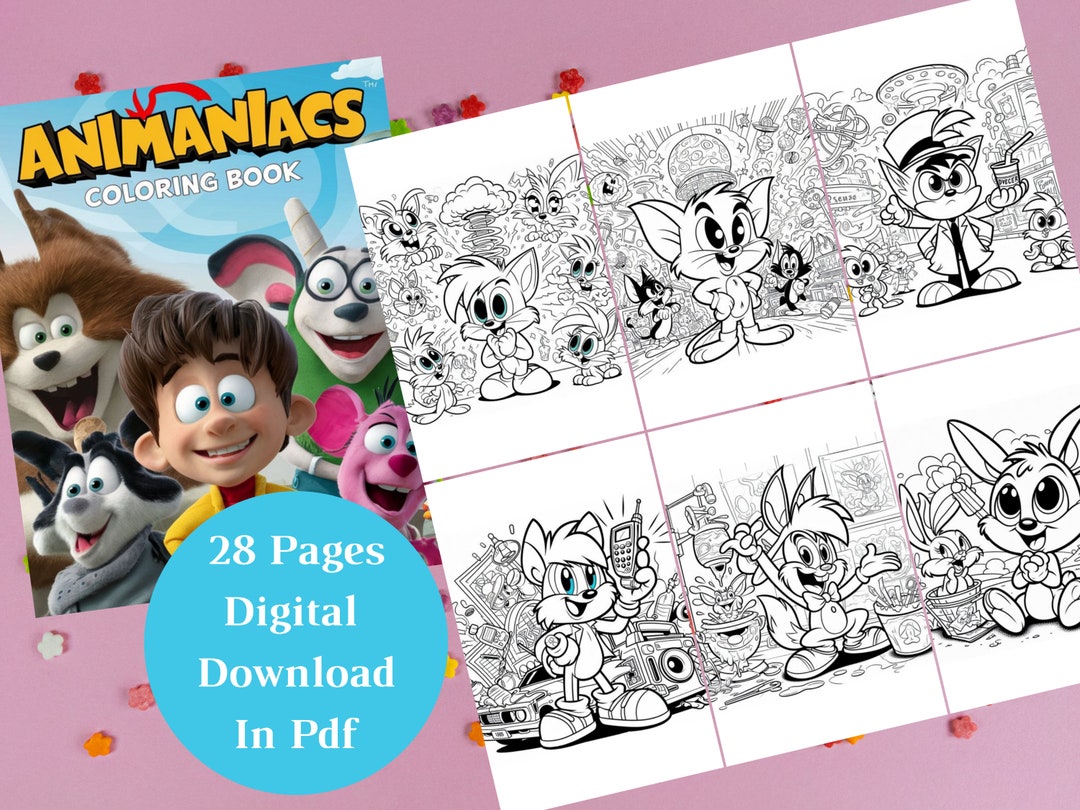 Animaniacs Coloring Book Printable Activity Pages for Kids Trending ...