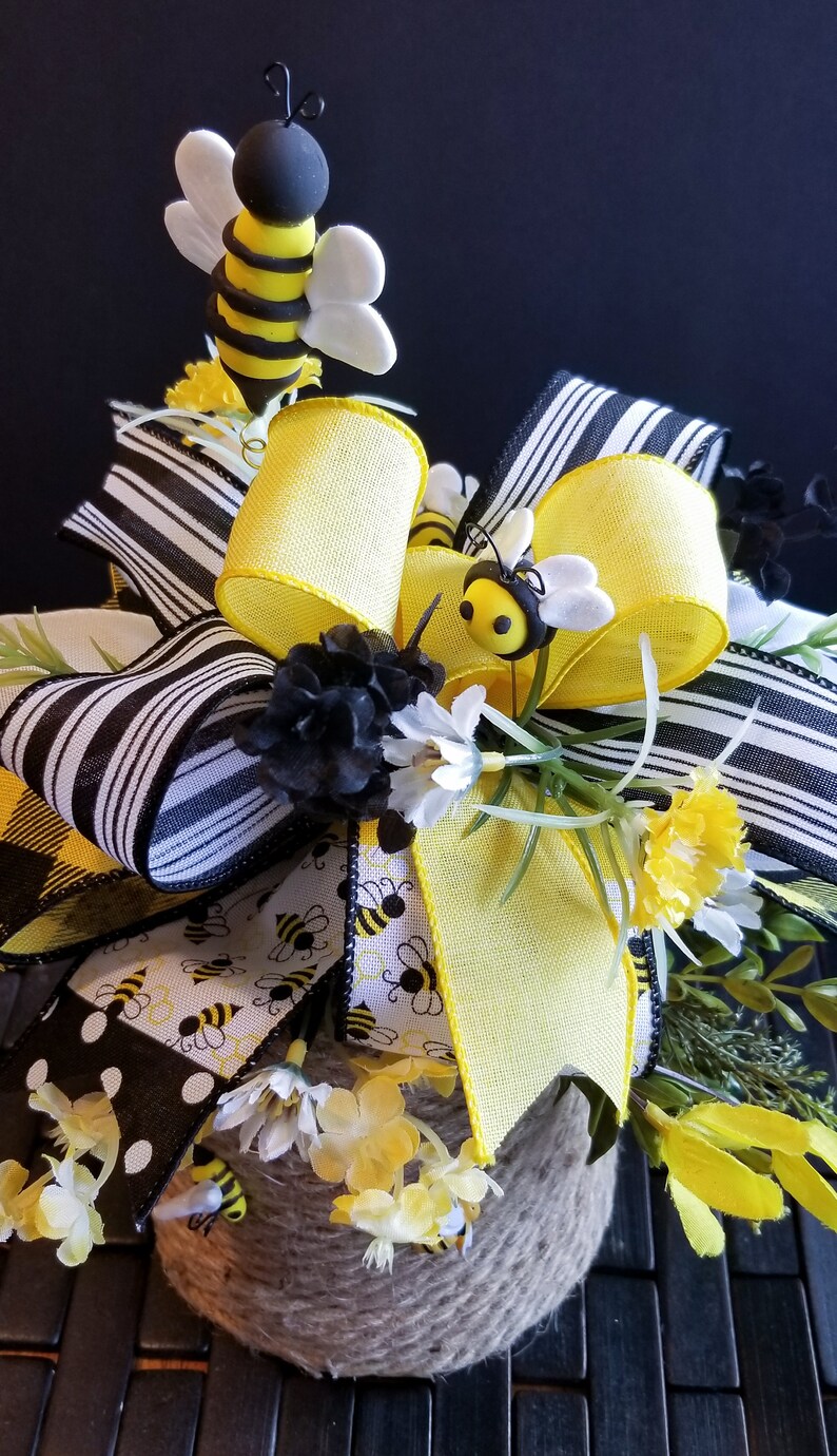 Decorative Bee Hive Buzzing With Handmade Bees and a Beautiful Bee ...