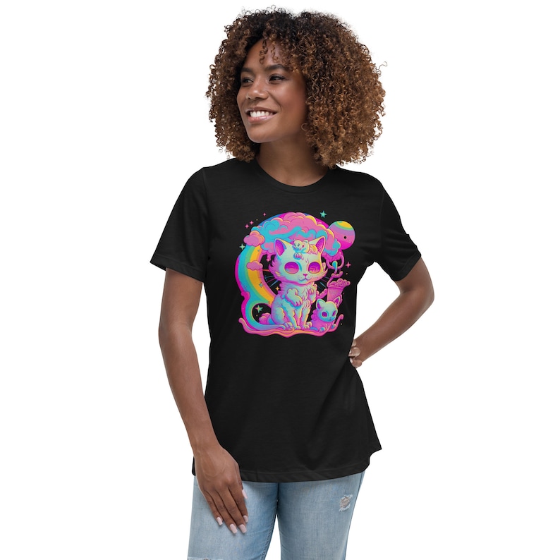 Spooky Cute Pastel Goth Tee: Lisa Frank Inspired, Creepy Kawaii, Soft ...