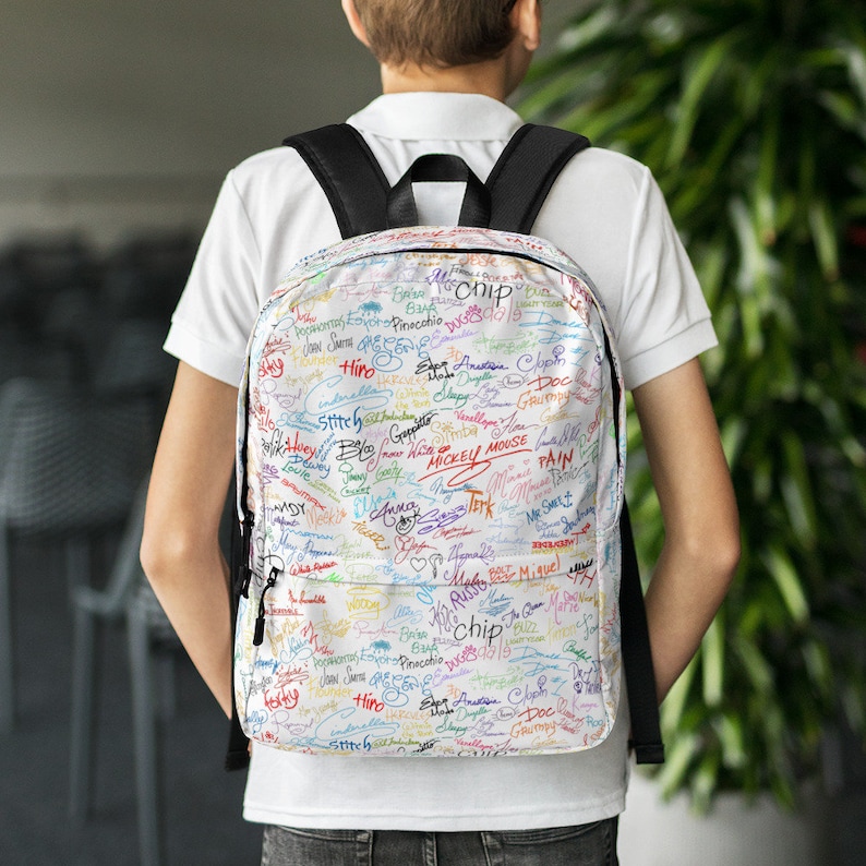 Fairytale Character Signature Backpack, Colorful All-over Print Day Bag ...