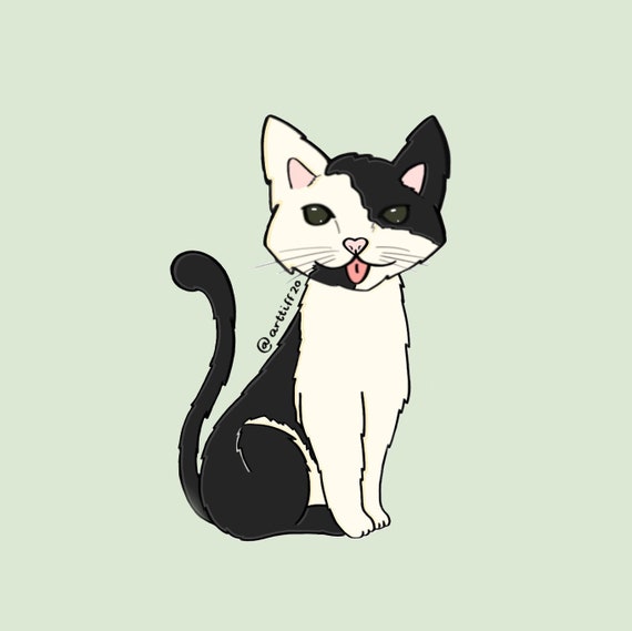 Romeo the Outdoor Cat Sticker - Etsy