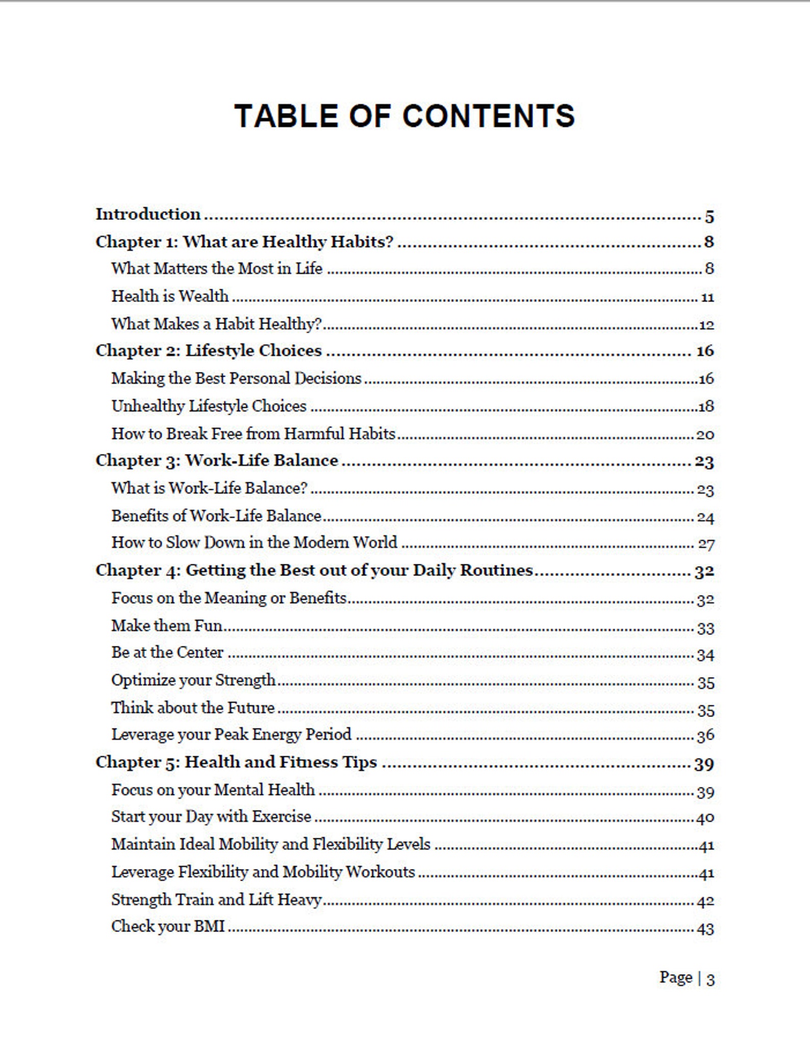 Healthy Habits Ebook | Life-changing Blueprint | Discover the Keys to a ...