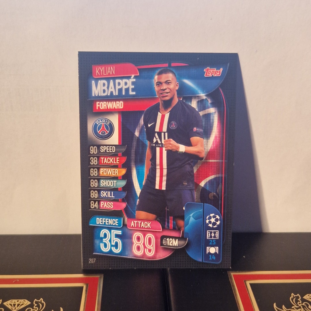 KYLIAN MBAPPE Match Attax 2019/2020 Paris Saint-germain. - Etsy