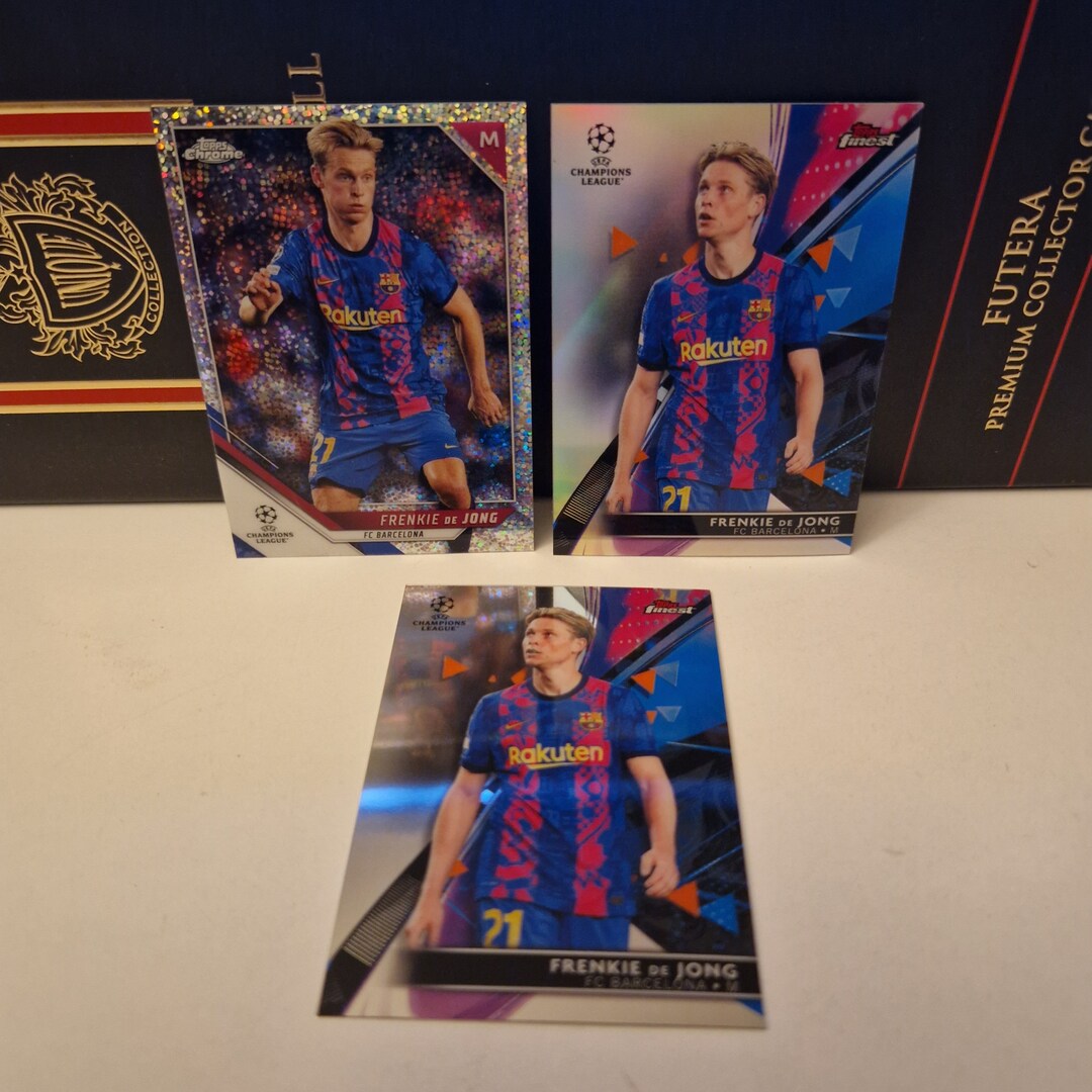 3 Nice Cards of Frenkie De Jong. Soccer Card. FC Barcelona. - Etsy