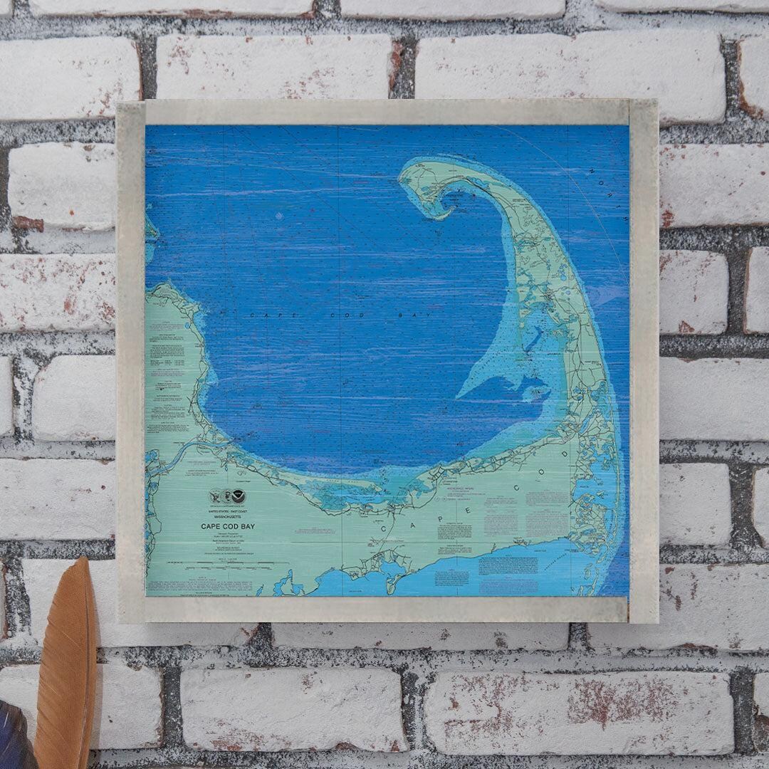 Cape Cod Chart Map 24” X 24” Wall Art by Rustic Marlin - Etsy