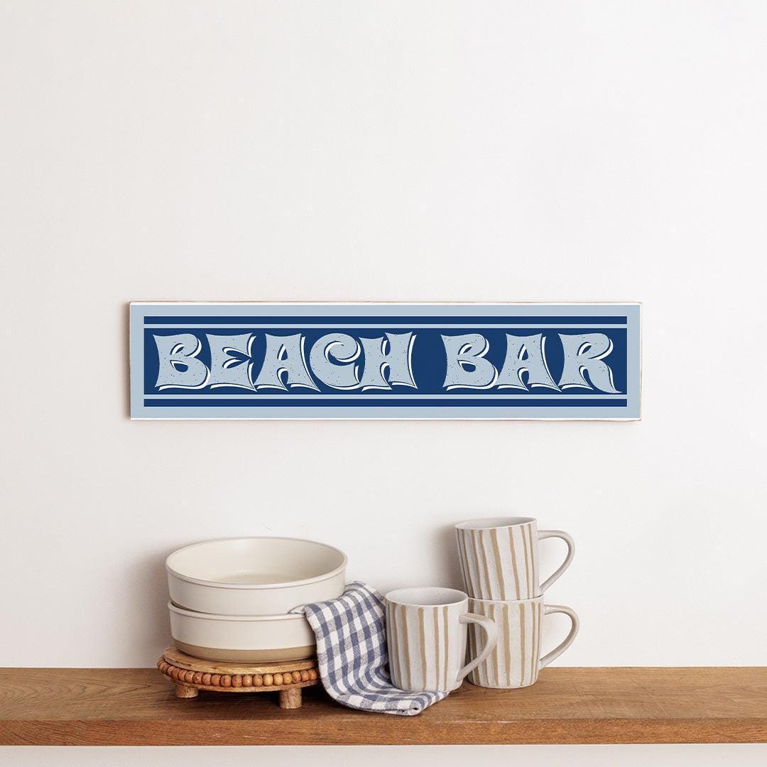 Handcrafted Beach Bar Sign: Rustic Barnwood Coastal Decor - Etsy