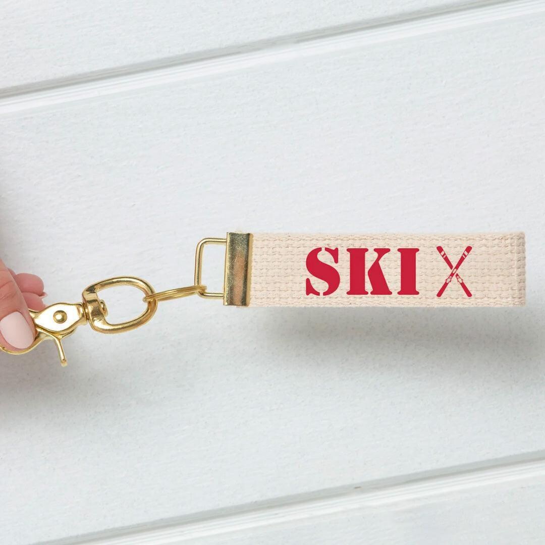 Personalized Ski Keychain | Unique Cabin Decor | Stylish Custom Keyring ...
