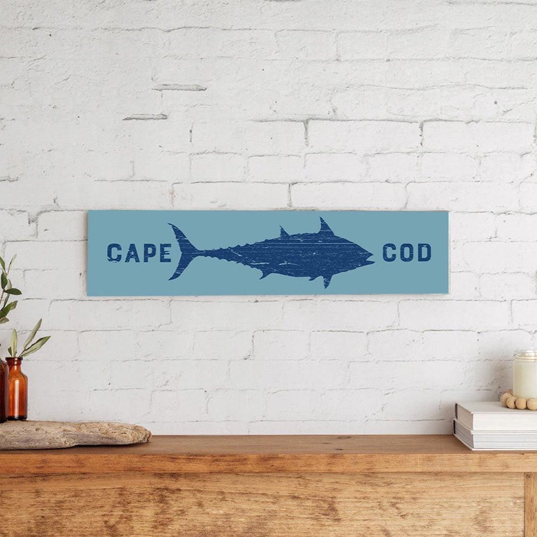 Rustic Barn Wood Fish Sign: Coastal Beach House Decor - Etsy