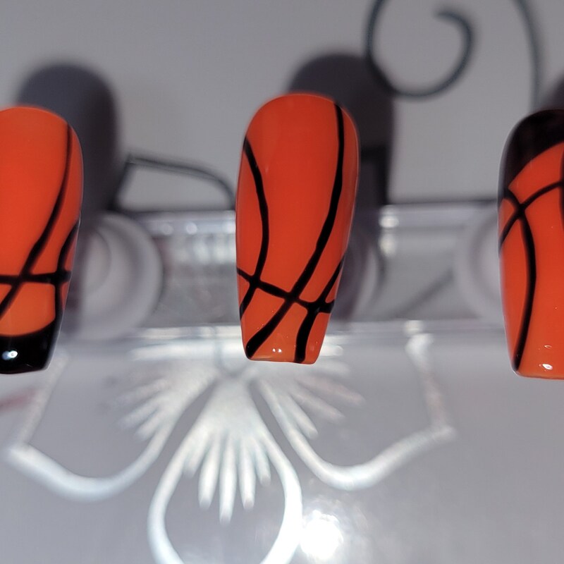 Basketball Nail Art - Etsy