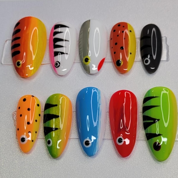 Fishing Lure Nails - Etsy