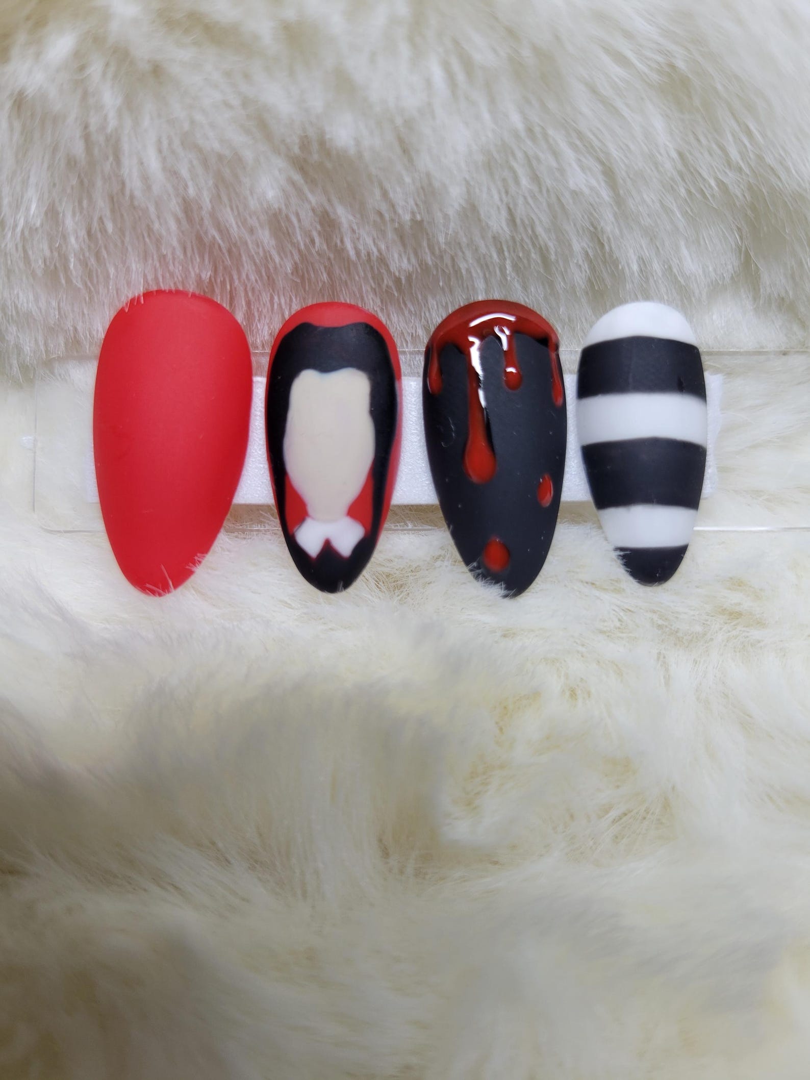 Wednesday Press on Nails - Etsy