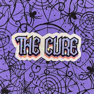The Cure Inspired Holographic Sticker, Goth Rock Band, Die Cut Stickers ...