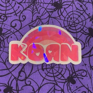 Korn X My Little Pony Inspired Holographic Sticker, Water Bottle ...