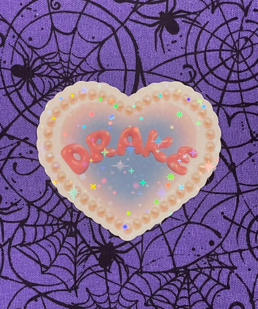 Drake Inspired Holographic Star Sticker, Laptop Sticker, Hydroflask ...