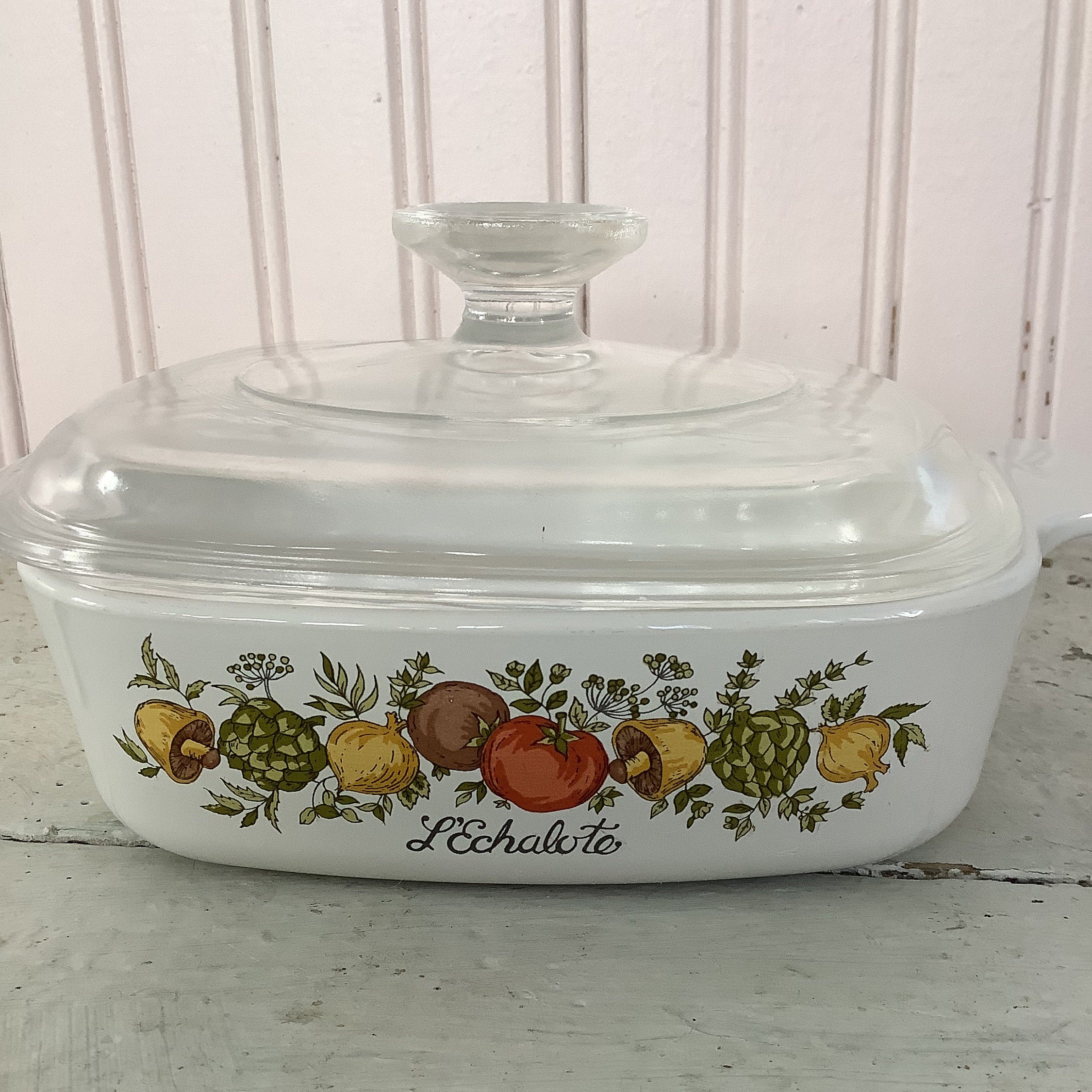 L Echalote Corning Ware 1 Liter Casserole Dish A-1-B With Pyrex A 7C ...