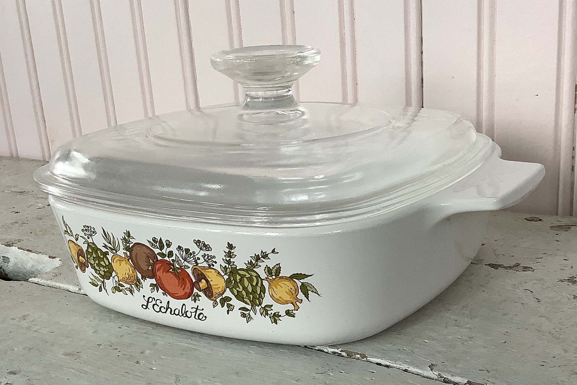 L Echalote Corning Ware 1 Liter Casserole Dish A-1-B With Pyrex A 7C ...