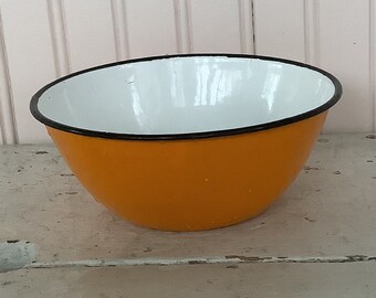 Orange Enamelware - Etsy