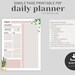 Boho Printable Daily Planner Daily to Do List Daily Schedule Undated ...