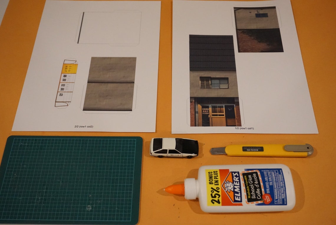 Initial D Tofu Shop DYI Papercraft Model Template PDF - Etsy