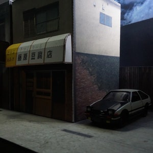 Initial D Tofu Shop DYI Papercraft Model Template PDF - Etsy