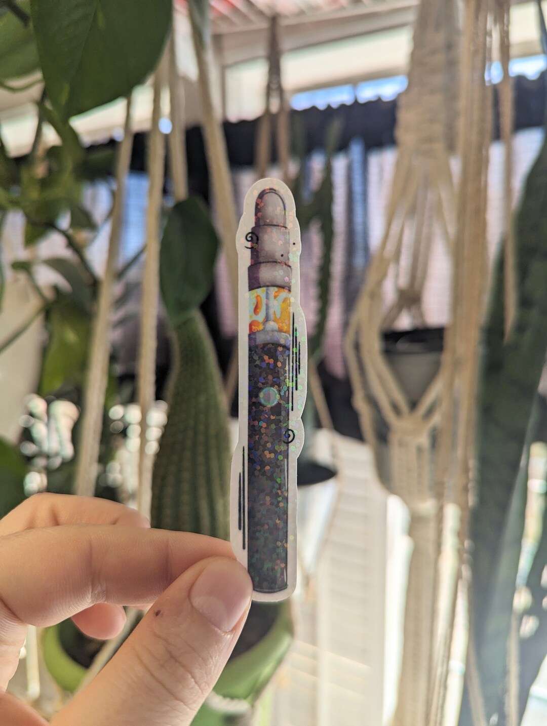 Ben's Magic Pens: Black Penjamin Holographic Vinyl Sticker - Etsy