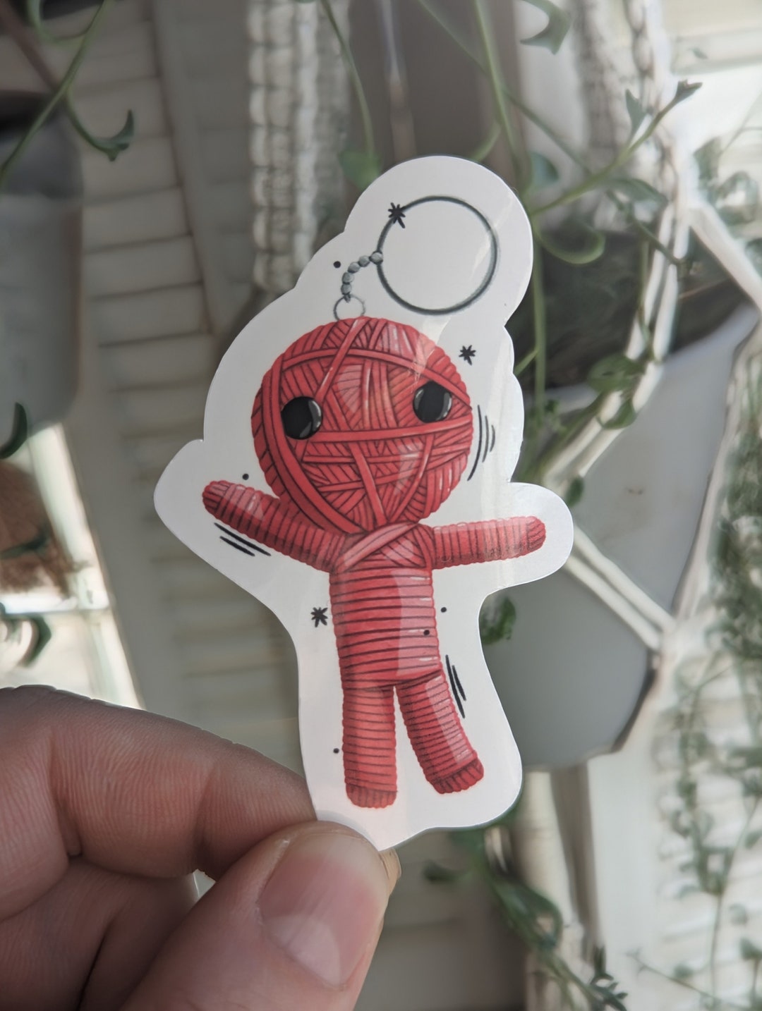 Red Vending Machine String Voodoo Doll Vinyl Sticker - Etsy