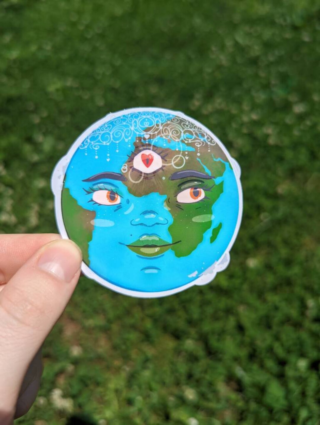 Earth Goddess Vinyl Sticker - Etsy