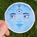 Moon Goddess Vinyl Sticker - Etsy