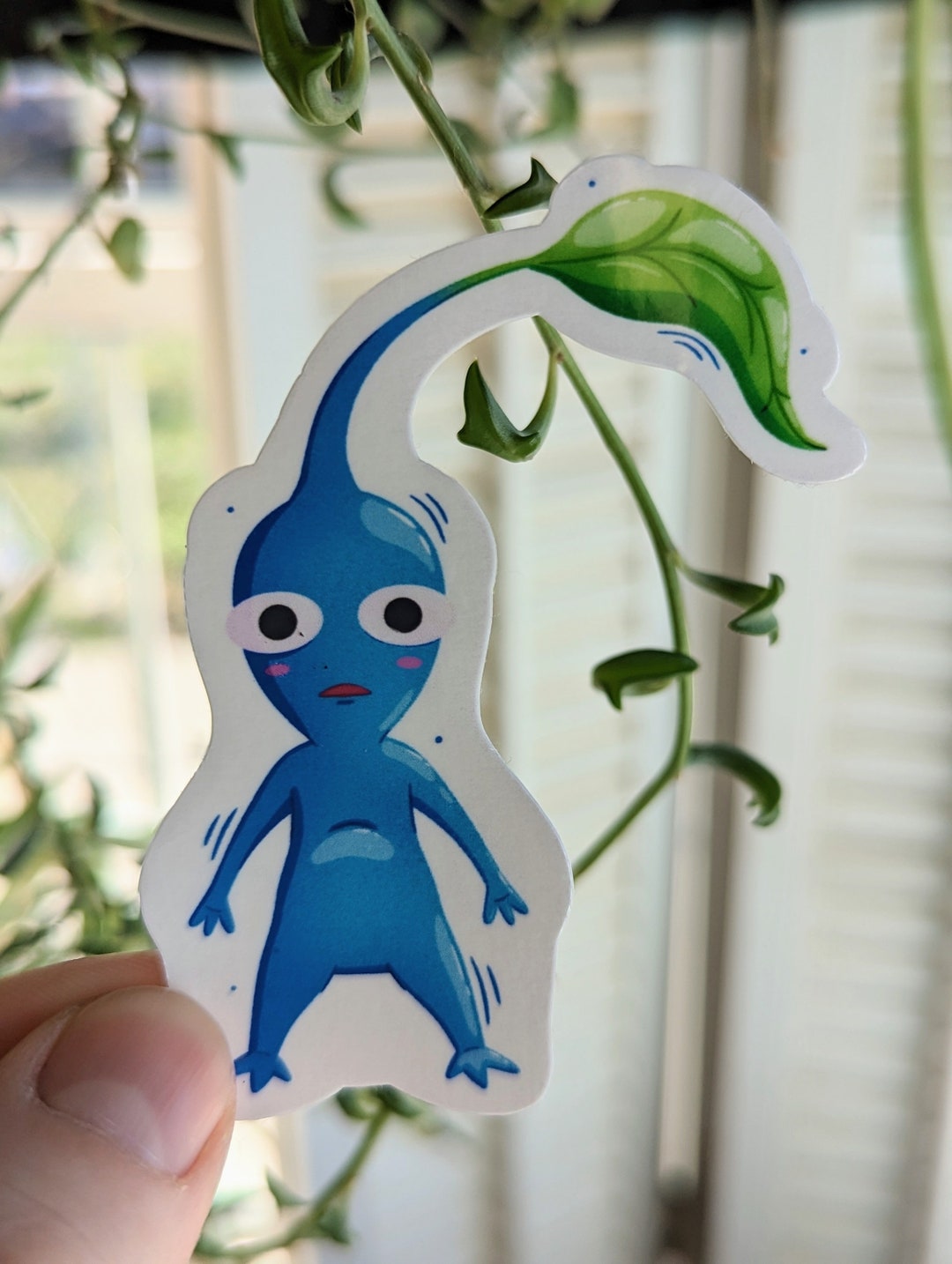 Blue Pikmin Vinyl Sticker - Etsy