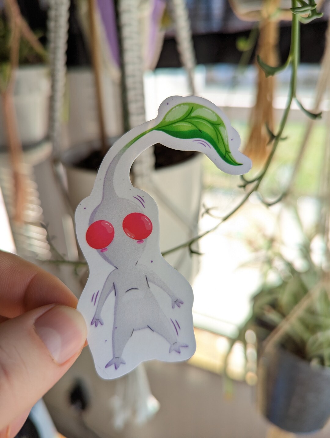 White Pikmin Vinyl Sticker - Etsy