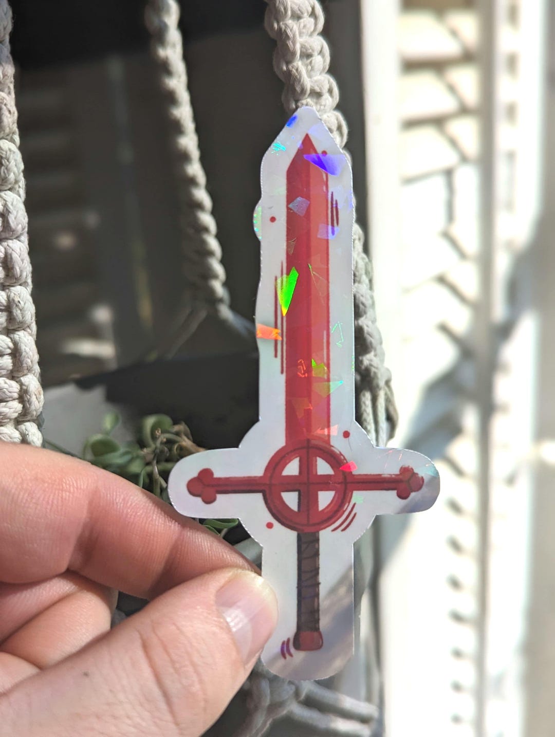 Time for Adventure! Finn's Demon Sword Holographic Sticker - Etsy