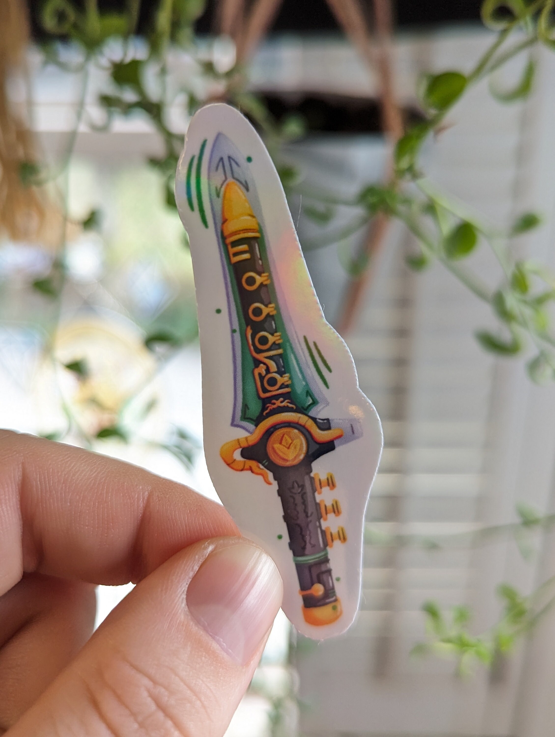MMPR GREEN DRAGON Dagger Holographic Sticker - Etsy