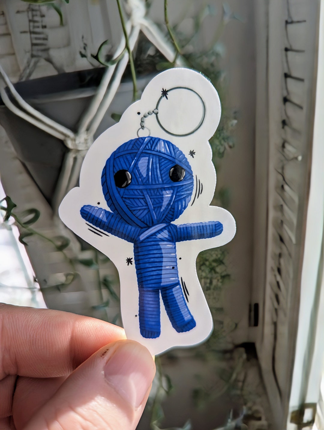 Blue Vending Machine String Voodoo Doll Vinyl Sticker - Etsy