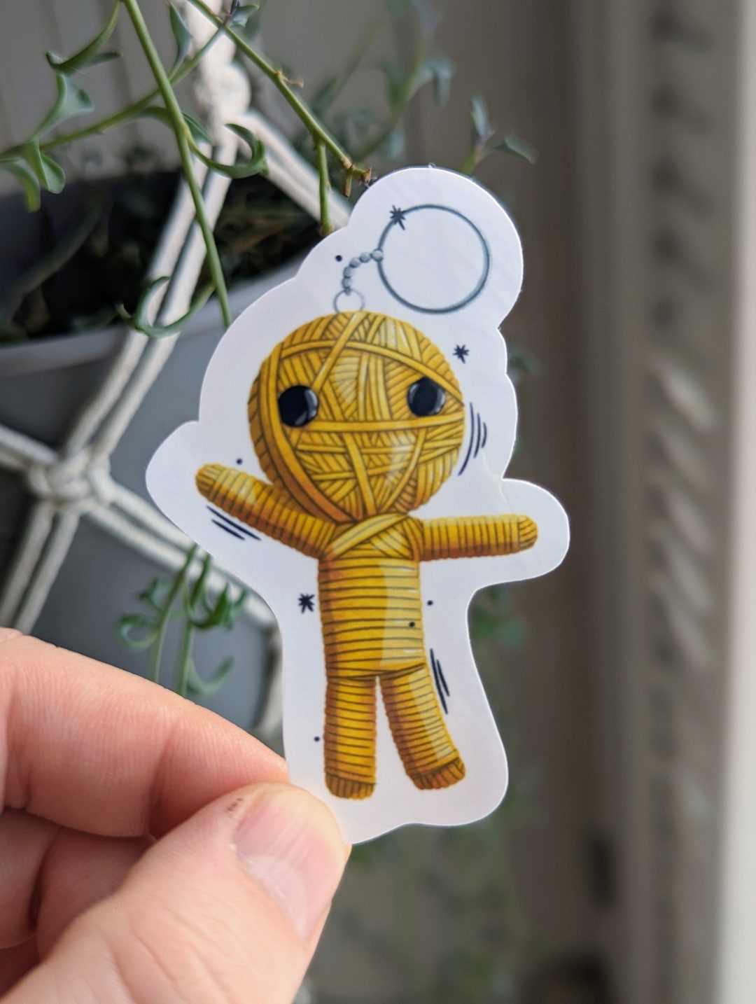 Yellow Vending Machine String Voodoo Doll Vinyl Sticker - Etsy