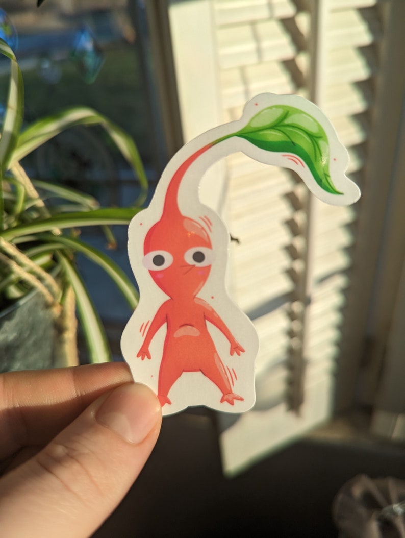 Red Pikmin Vinyl Sticker - Etsy