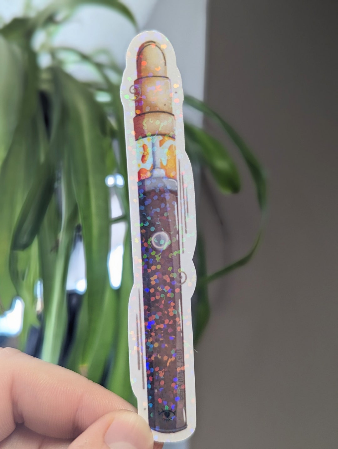 Ben's Magic Pens: Brown Penjamin Holographic Vinyl Sticker - Etsy