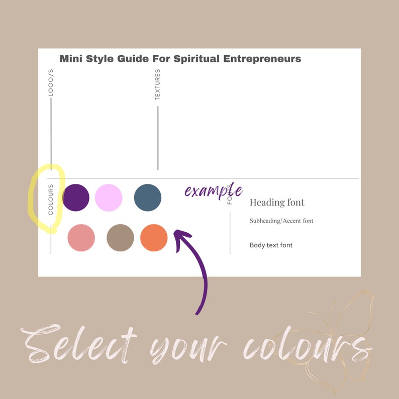 Mini Style Guide Branding Canva Template Spiritual Wellness - Etsy ...