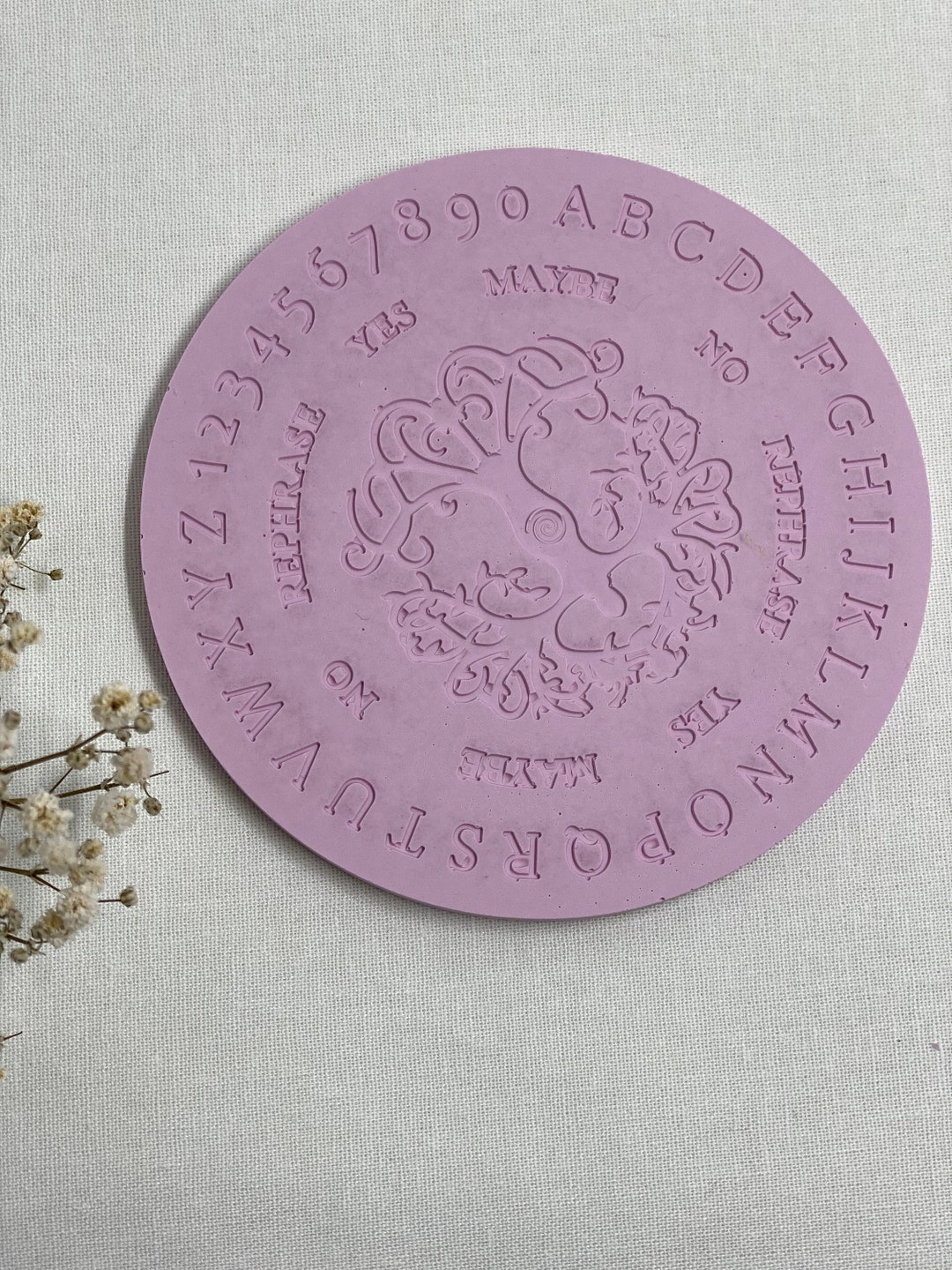 Pink Pendulum Board, Divination Board, Pendulum Mat, Pendulum Readings ...