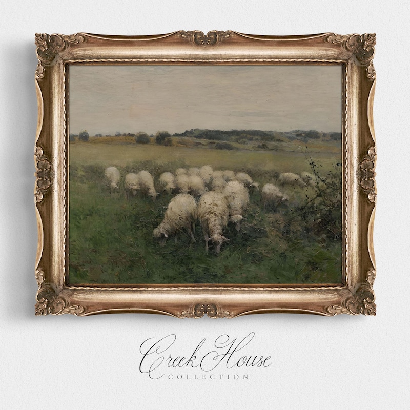 Rustic Sheep Framed Art - Etsy