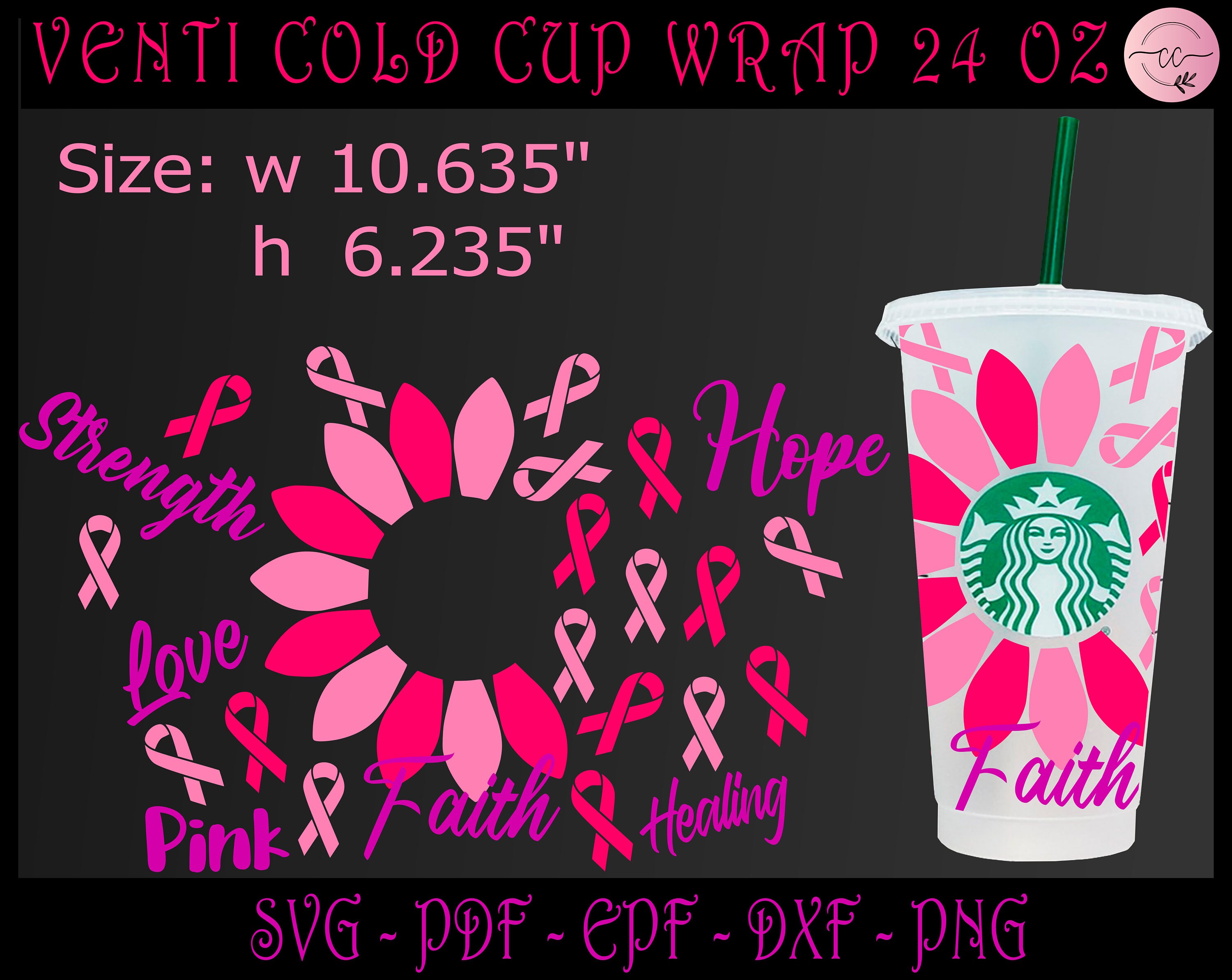 Cancer Wrap Svg Breast Cancer Wrap Cancer Ribbon Wrap Full - Etsy